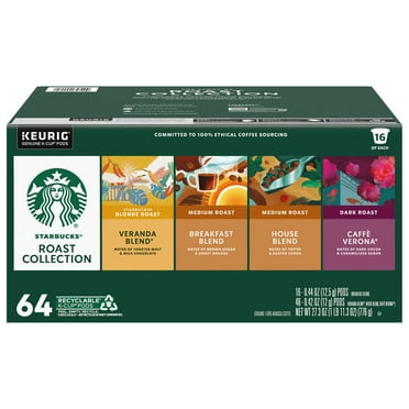 Starbucks Flavored K-Cups Coffee Pods Variety Pack (72 Count) Assortment - Walmart.com