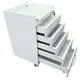 Techtongda 5 Drawers Dental Special Storage Cabinet Mobile Cart Moving ...