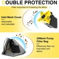 Pond Pump, 3200 GPH 200 W Submersible Water Pump with 33 FT Power Cord ...