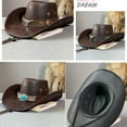 Vintage Western Cowboy Hat Ox Head Belt Rivet Fedora Hats for Men Women ...