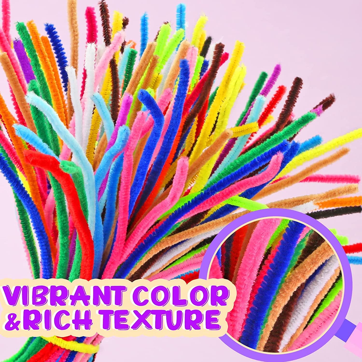 Pipe Cleaners For Crafts (200pcs In Yellow), 12 Inch Long Pipe Cleaners ...