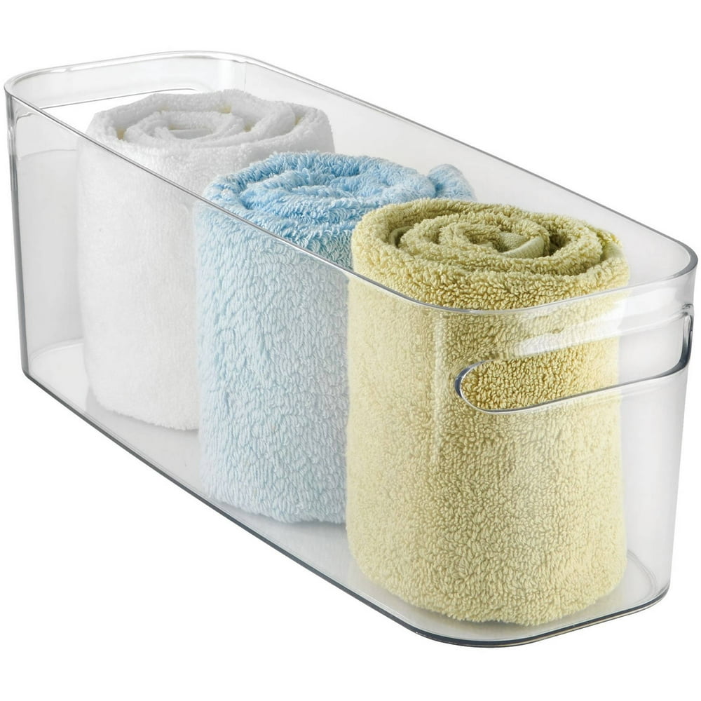 InterDesign Una Bath Storage Bin, 16 x 6 x6 - Walmart.com - Walmart.com