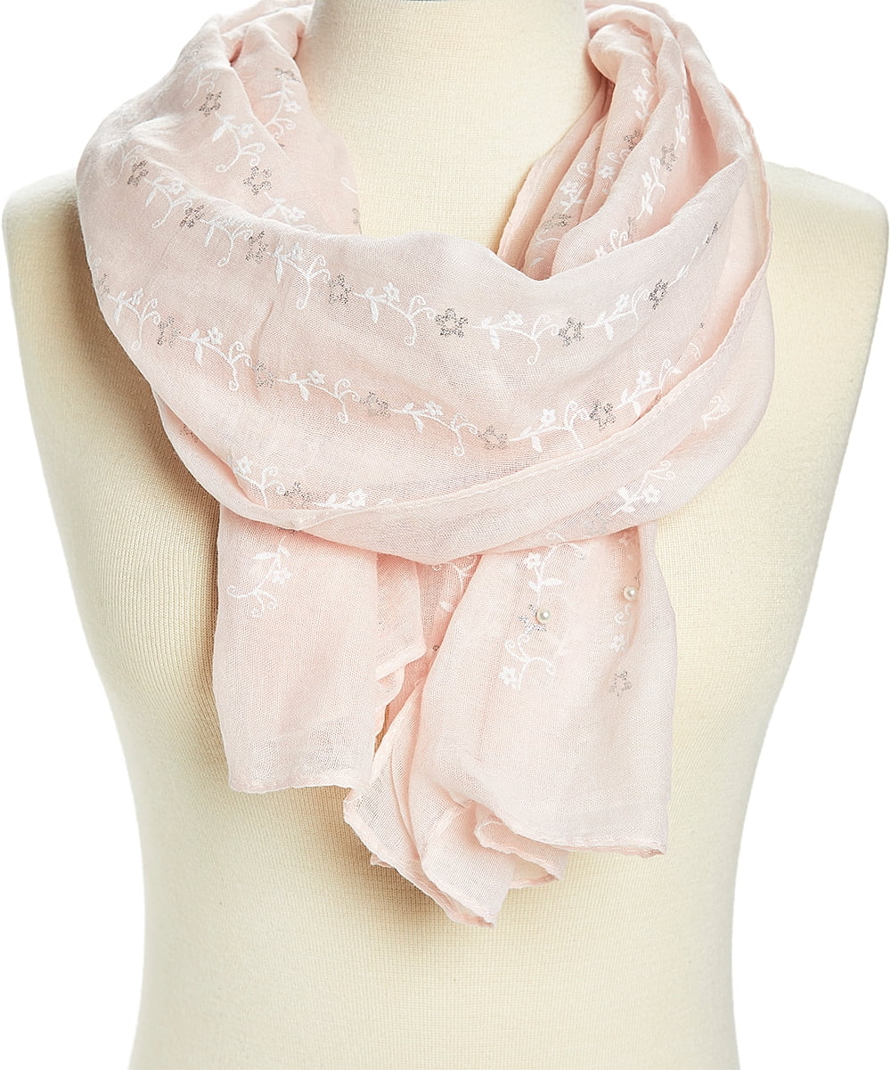 Scarfs for Women Floral Winter Fashion Scarves Lightweight Evening Prom ...