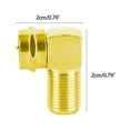 Coaxial Cable Right Angle Connector F Type Female to Male Right Angle ...