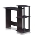 Furinno Efficient Compact Design Laptop Desk with Small Shelves for ...