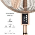"Holmes 16"" Quiet Pedestal Rotating Fan, Digital, 3 Speeds, Remote ...