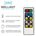 Brilliant Evolution 2 Pack Wireless LED Under Cabinet Lights | Battery Operated | Remote Control ...