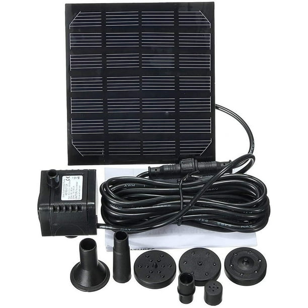Solar Fountain Pump Solar Powered Solar Panel Pond Pump Water Feature ...