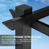 Aoxun 12x14 Outdoor Pergola, Patio Aluminum Pergola with Upgraded ...