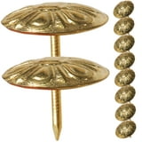 UPGRATOR 50Pcs Iron Antique Daisy Shape Upholstery Tacks for Chairs and ...