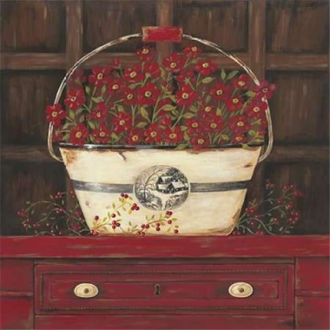 Sagebrush Fine Art PDXJM506SMALL Red Cupboard II Poster Print by Jo ...