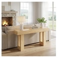63-Inch Narrow Console Table, Sturdy Wooden Entryway Table with 5.9 ...