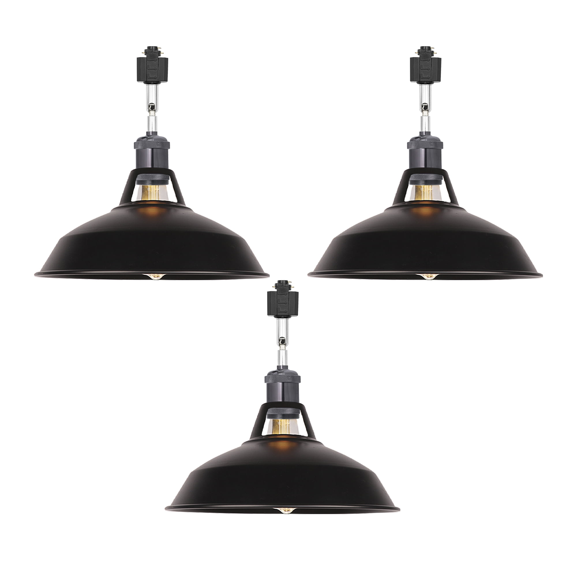 FSLiving H-Type Track Lighting E26 Base Industrial Adjustable Angle ...