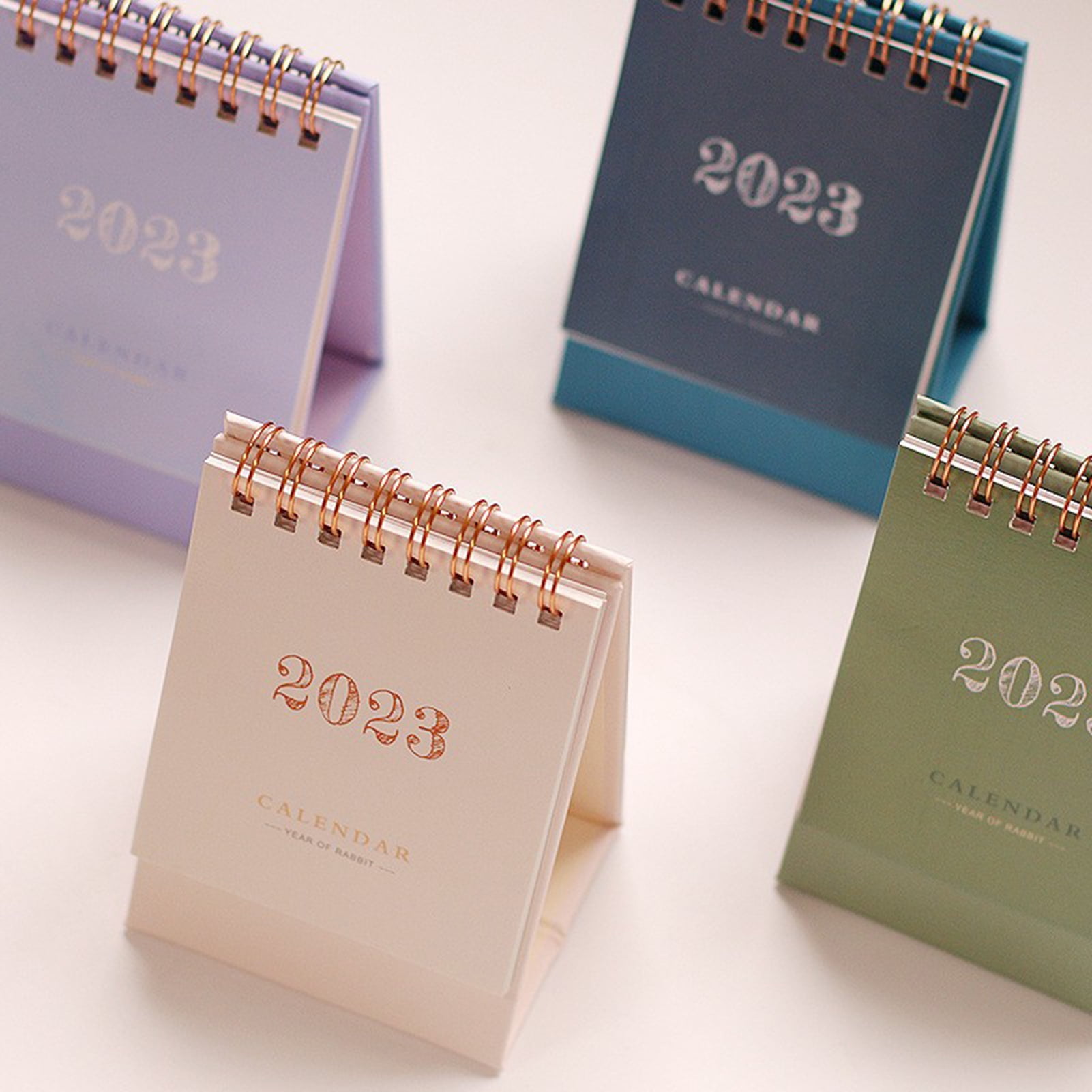 Limei Mini Desk Calendar 2022-2023, January 2022 - December 2023 Small ...