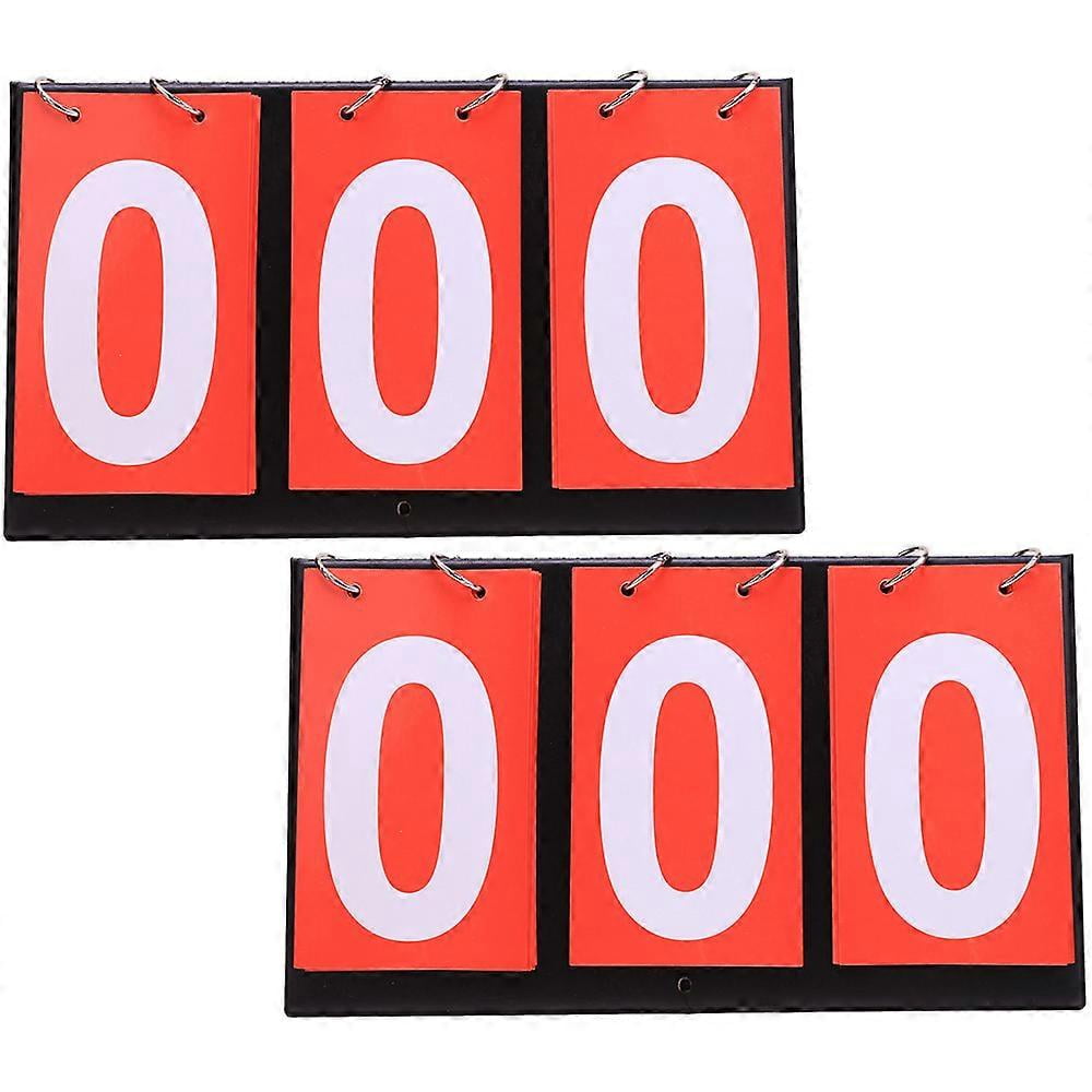 (2 pieces) 3 Digit Portable Flip Digital Scoreboard Sports Scoreboard ...
