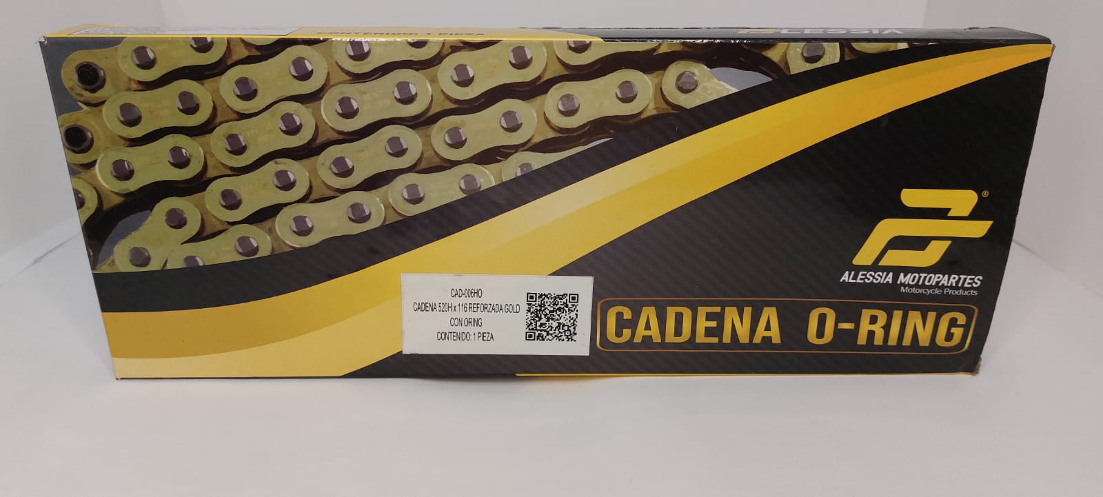 CADENA 520X116 REFORZADA CON O-RING ALESSIA ACERO DORADA | Walmart en línea