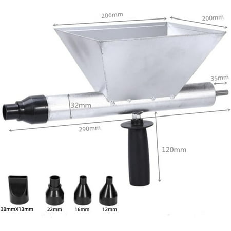 Electric Mortar Gun Portable Mortar Sprayer Cement Gun with 4 Nozzles ...