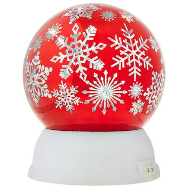 Raz Imports Deer and Cardinals in Winter Forest LED Lit Snow Globe ...