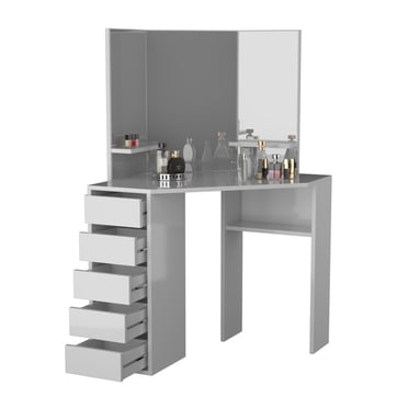 2-piece Vanity Set White and Beige - Walmart.com