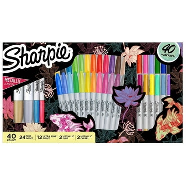 Sharpie Permanent Markers Ultimate Collection, Assorted Tips and Colors ...