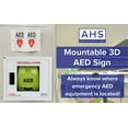 American Hospital Supply 3D AED Emergency Cabinet Sign, Acrylic, Pre ...