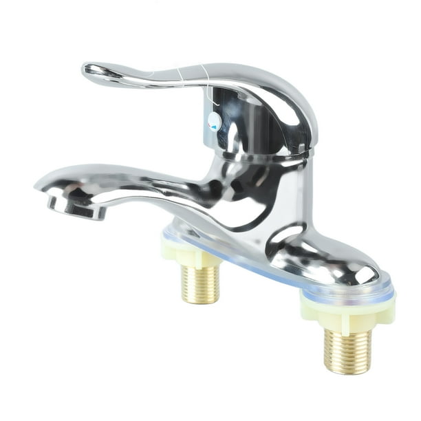 Hotand Cold Water Mixer Tap,Bathroom Sink Faucet Zinc Laundry Faucet ...