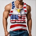 American Independence Day 3D Digital Print Vest Casual Men's Sleeveless ...