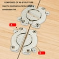cpengpj Zinc Alloy Flat Connector 3.03x2.71in Furniture Hardware for ...