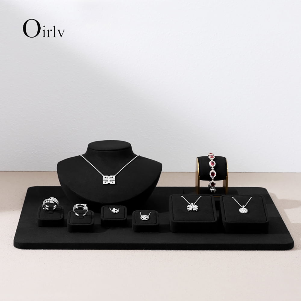 Oirlv Jewelry Display Props Set Earrings Organizer Stands Pendant ...