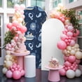 4FT Arch Backdrop Covers, Navy Blue Boat Coastal Wedding Arch Cover ...