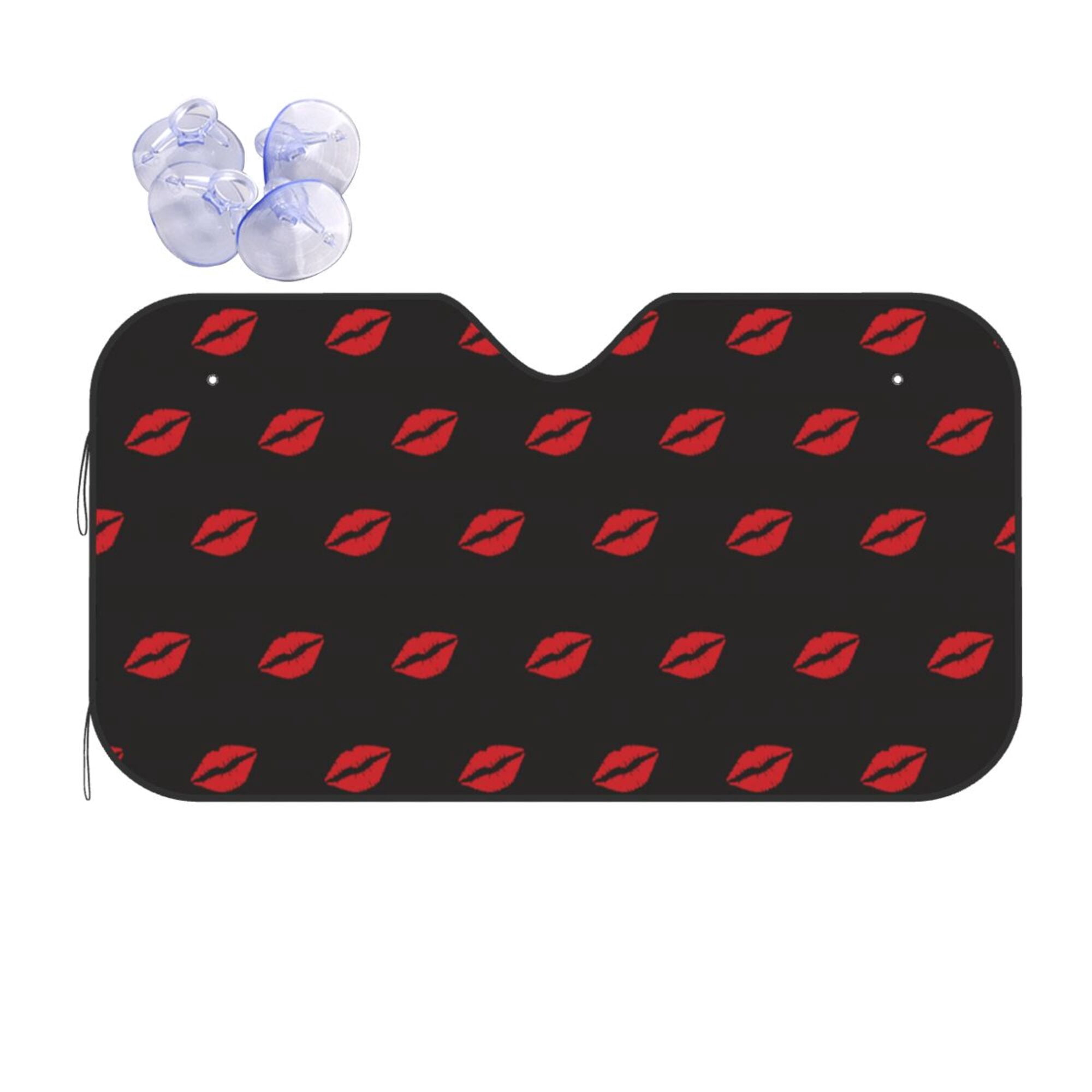 XMXY Car Sun Shade Windshield, Romance Love Kiss Backdrop Automotive ...