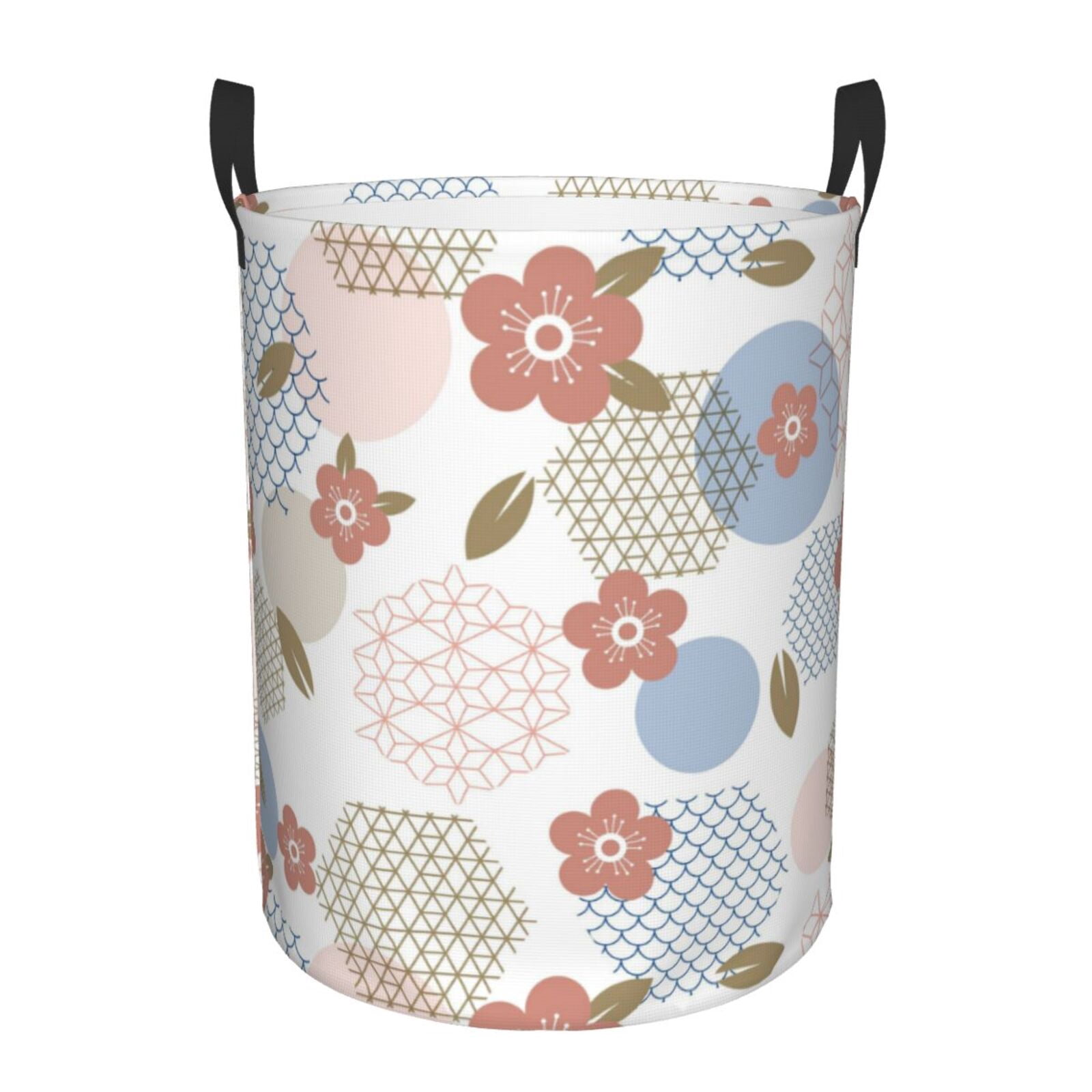 ZNDUO Round Laundry Basket, Waterproof Collapsible Laundry Baskets with ...