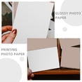 ETHZZLE 100Pcs White Photo Paper Glossy Sheets for Printer Quick Drying ...
