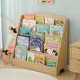 Masiis Kids Bookshelf 5-Tier Kids Bookcase for Rooms Natural Book ...