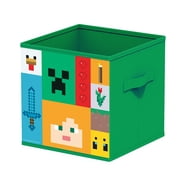 Minecraft Creeper Tin Storage Box Cube Organizer with Lid | 4 Inches ...