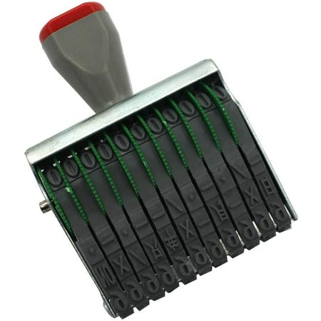 11-Digit Rubber Roller Stamp,Manual Date Stamp,Business Stamps-Custom ...