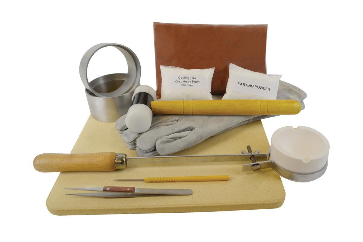 Quick Cast Sand Casting Deluxe Kit Metal Jewelry Making Petrobond Tool ...