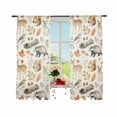 Autumn Theme Sheer Curtains for Living Room Bedroom, Rustic Squirrel ...