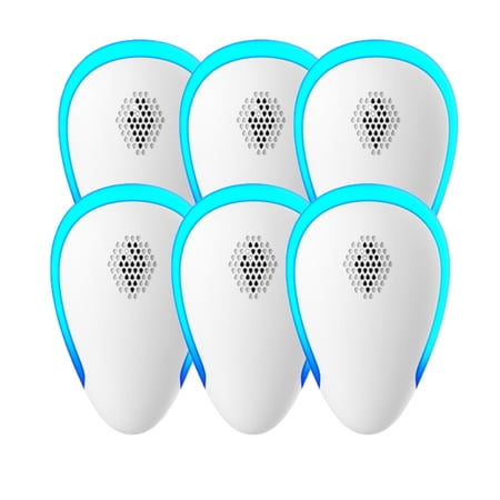 ShenMo UPGRADED DUAL CHIPS 6 Packs Ultrasonic Pest Repeller, Electronic ...