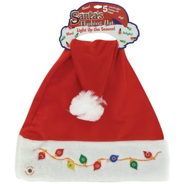 Light UP Santa Hat - Walmart.com