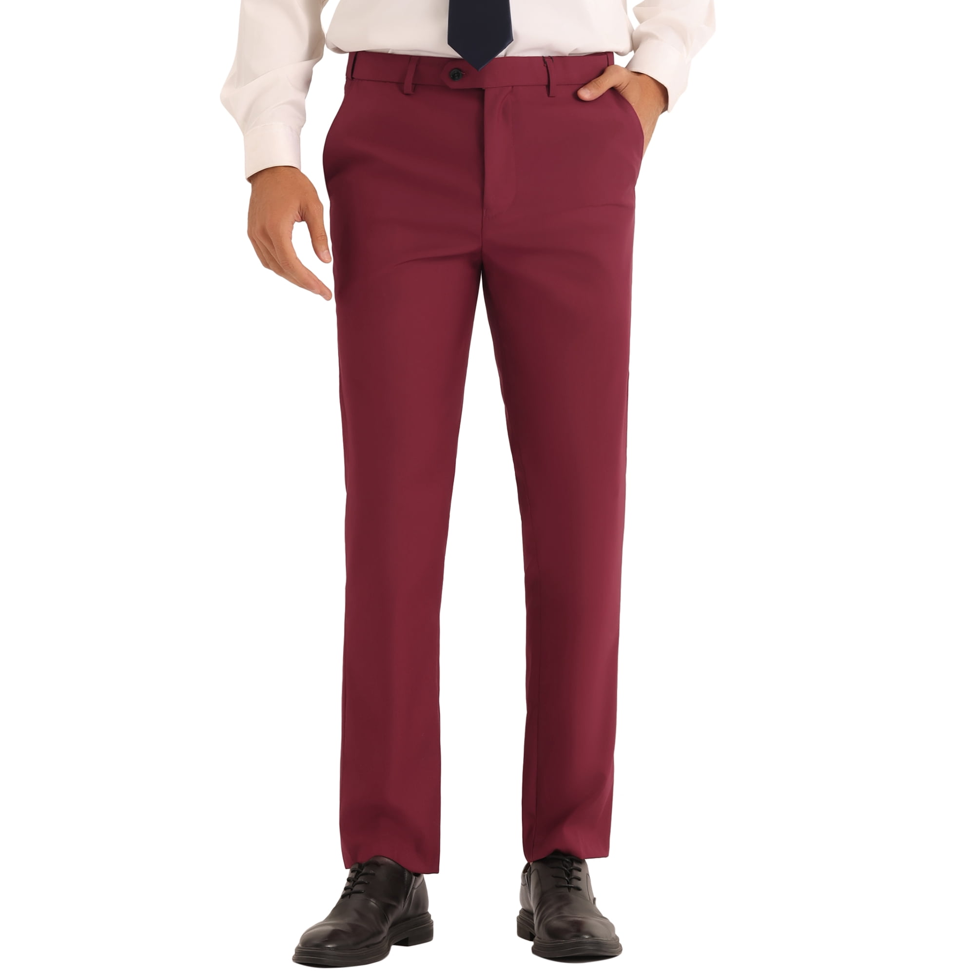 Click here for Inspire Chic Dress Pants For Mens Classic Fit Soli... prices