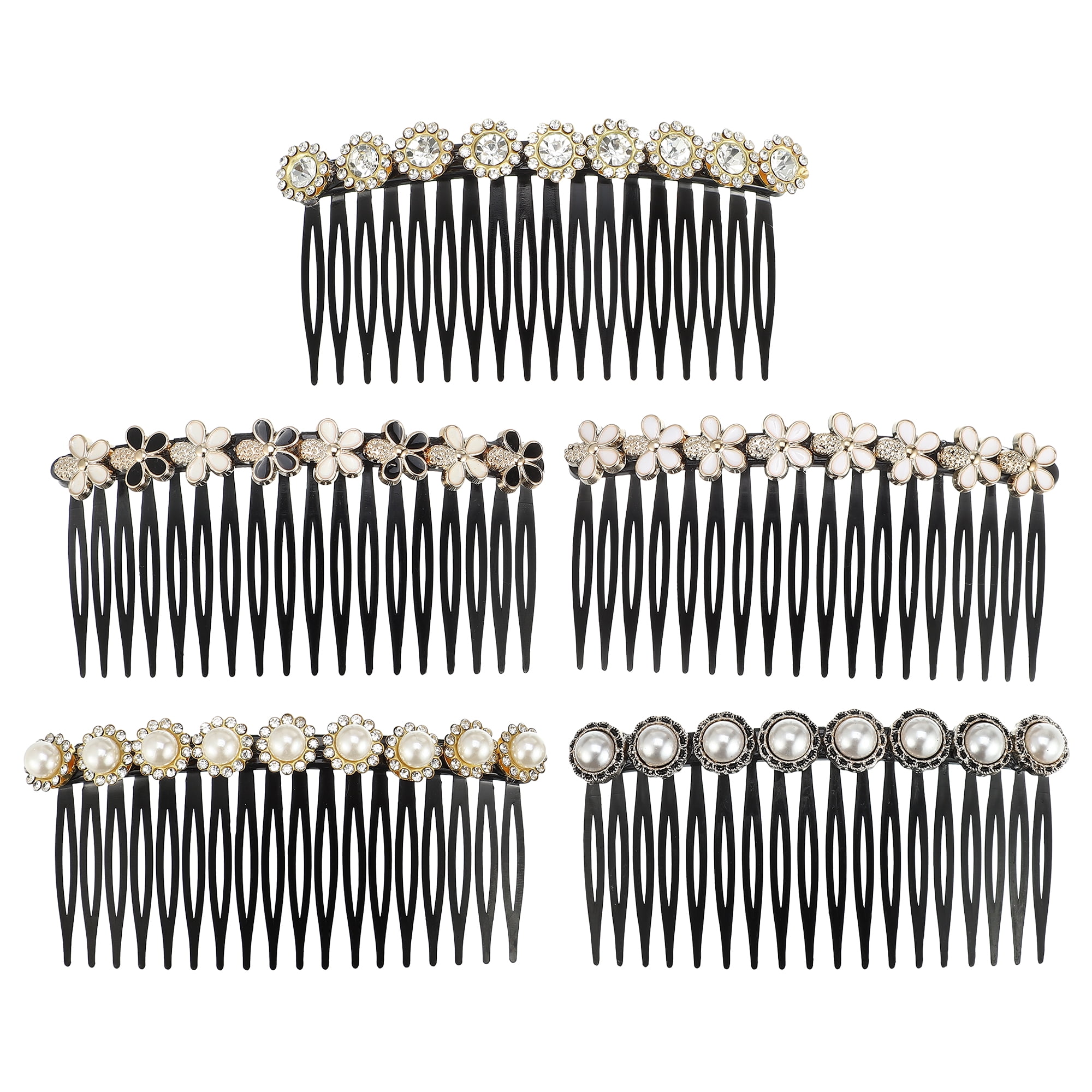 Click here for Unique Bargains 5pcs Rhinestone Side Hair Comb 18... prices