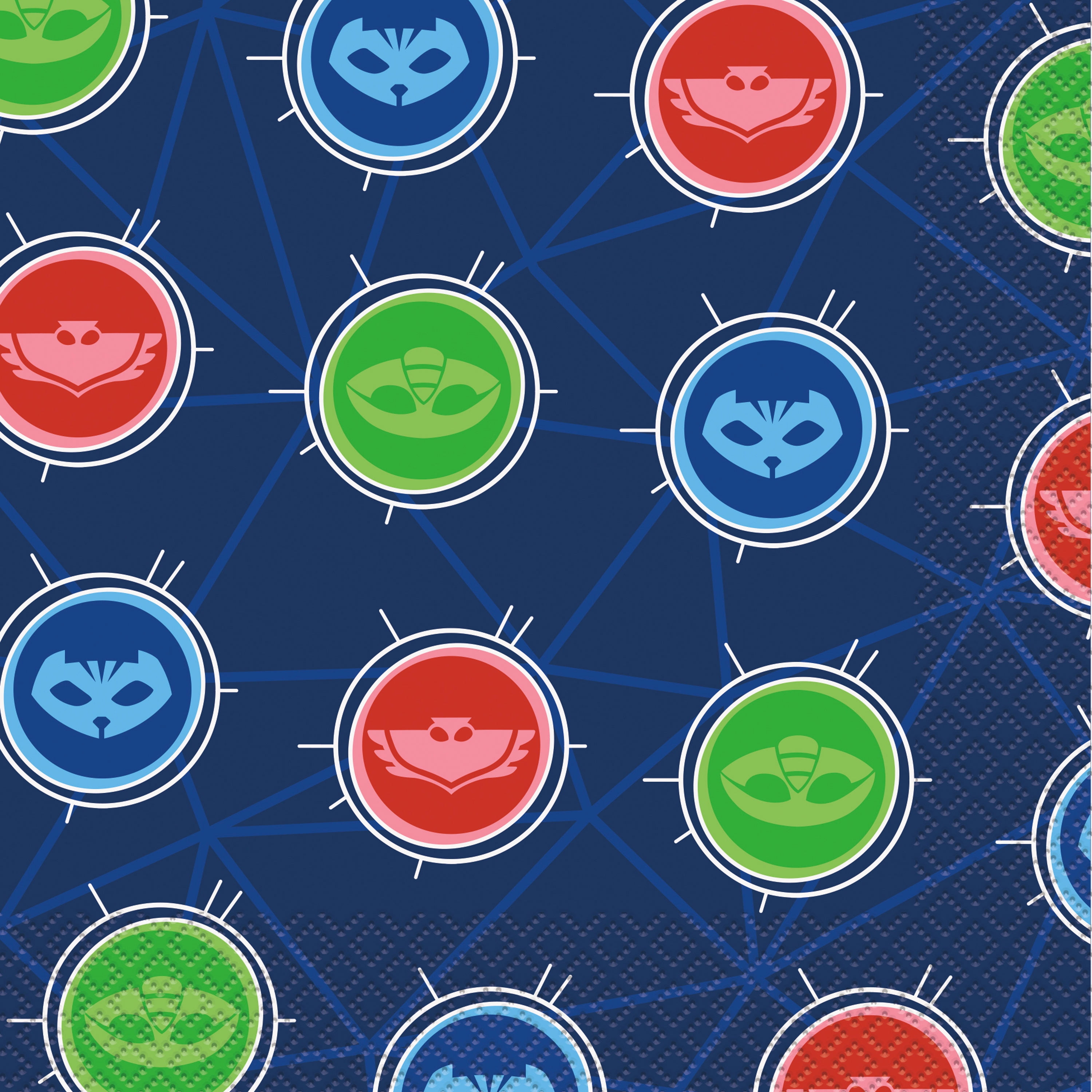 PJ Masks Birthday Paper Luncheon Napkins, 6.5 in, 16 Count - Walmart.com
