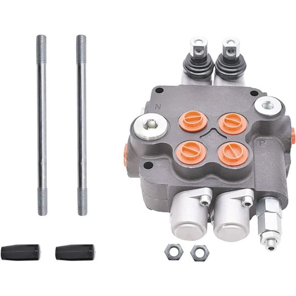 Hydraulic Directional Double Acting Control Monoblock Valve, 3 Spool ...