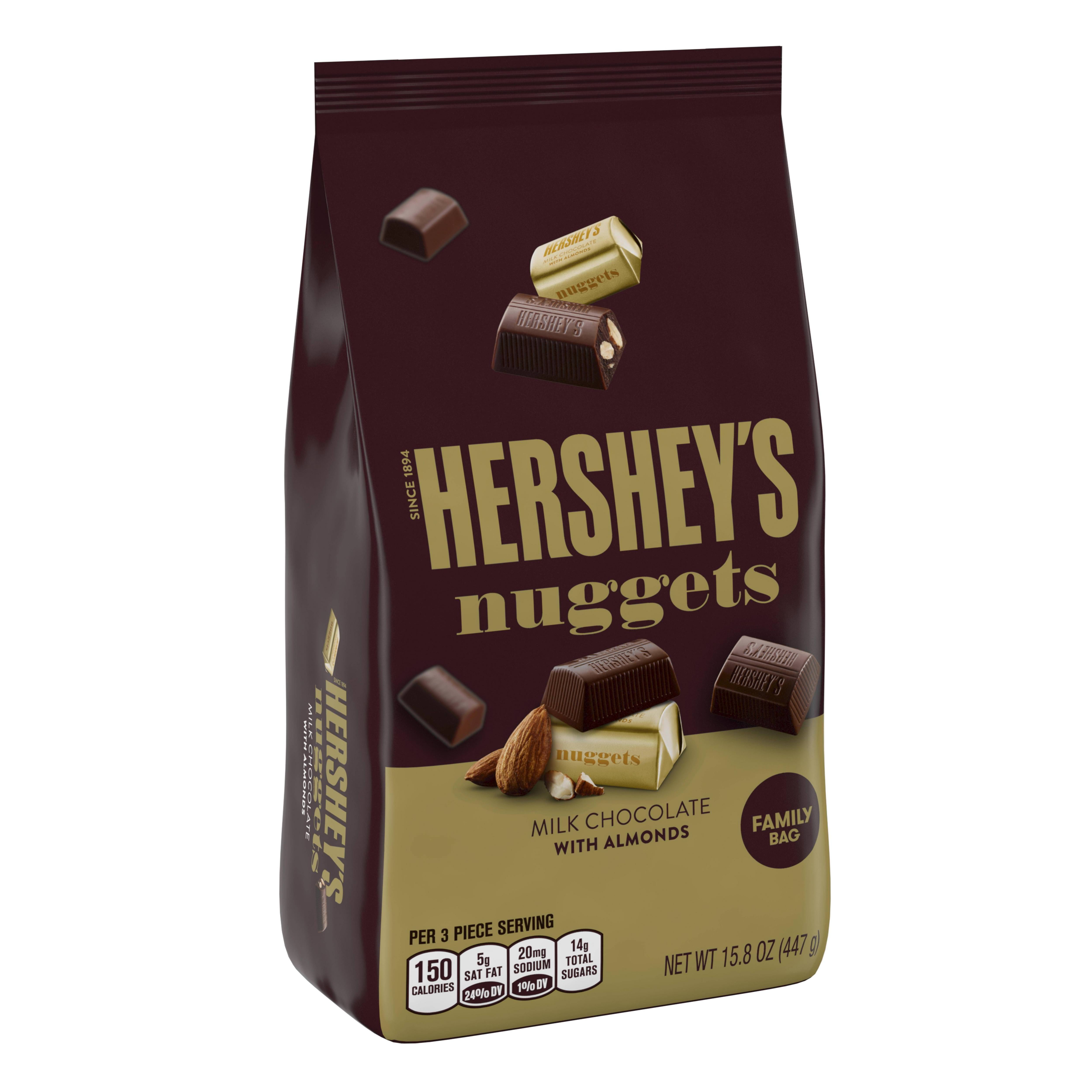 Hershey's Nuggets Milk Chocolate with Almond, 15.8 Oz. - Walmart.com