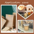 4 Rolls 4 Sizes Kraft Paper Rectangle Blank Label Stickers 15~50x25x0 ...
