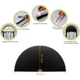 ChYoung Fan-shaped Pleated Window Blinds, Black 60 x 90 cm - Walmart.com
