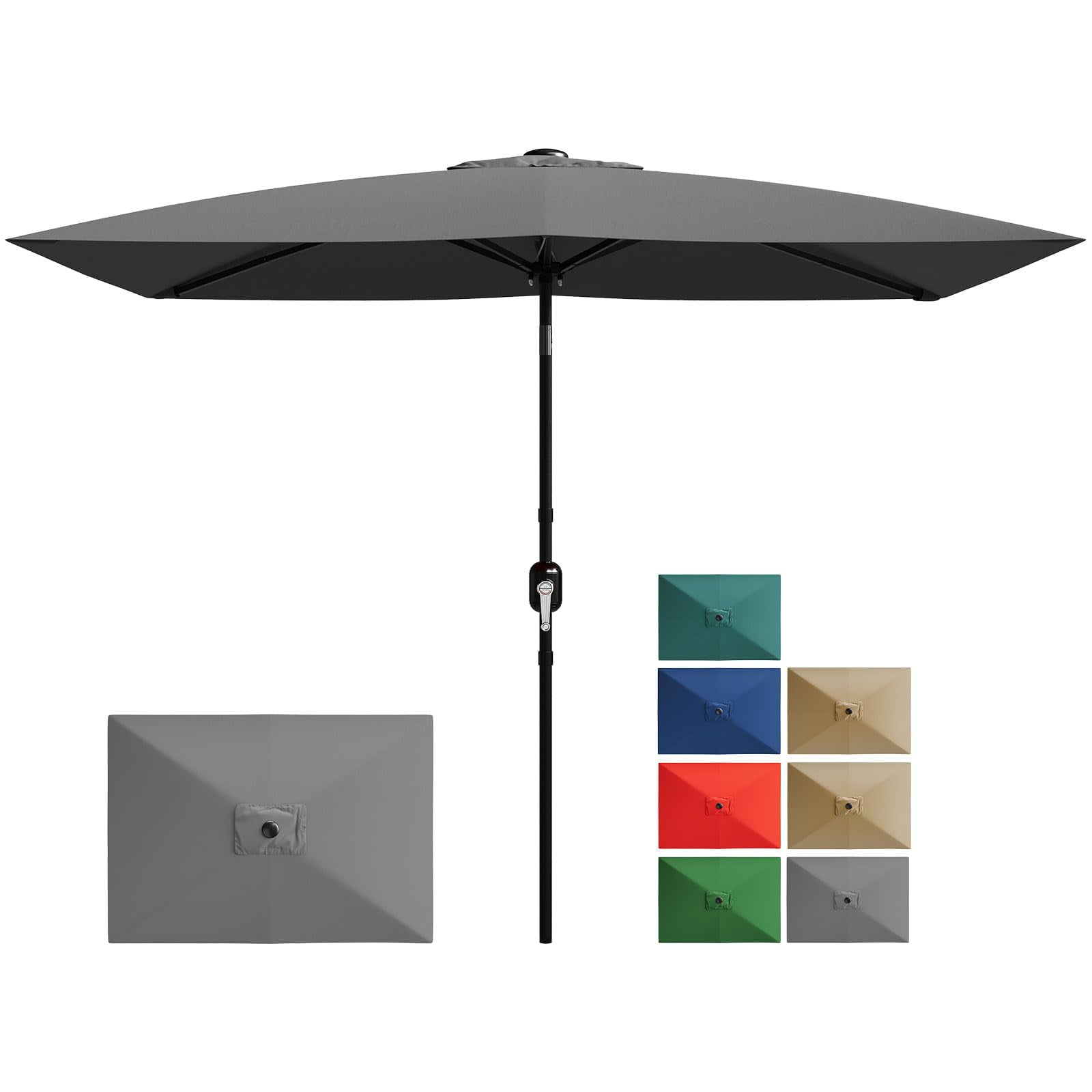 Click here for Yusazens 10ft X 6.5ft Rectangular Patio Umbrella... prices