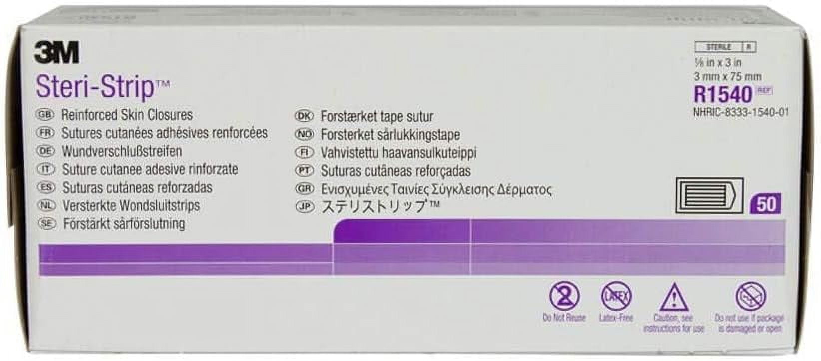 3M Skin & Wound Closure Strips - Reinforced & Sterile Adhesives for ...