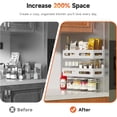 2 Pack Strong Magnetic Spice Rack for Refrigerator, Multipurpose ...